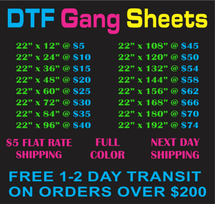 DTF Gang Sheets – MidwestSpecialtyPrinting